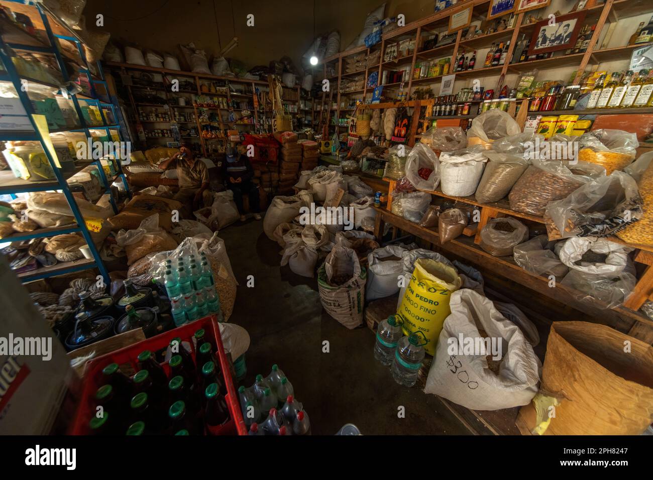 Old style grain seller shop at Cafayate town, a popular tourist ...