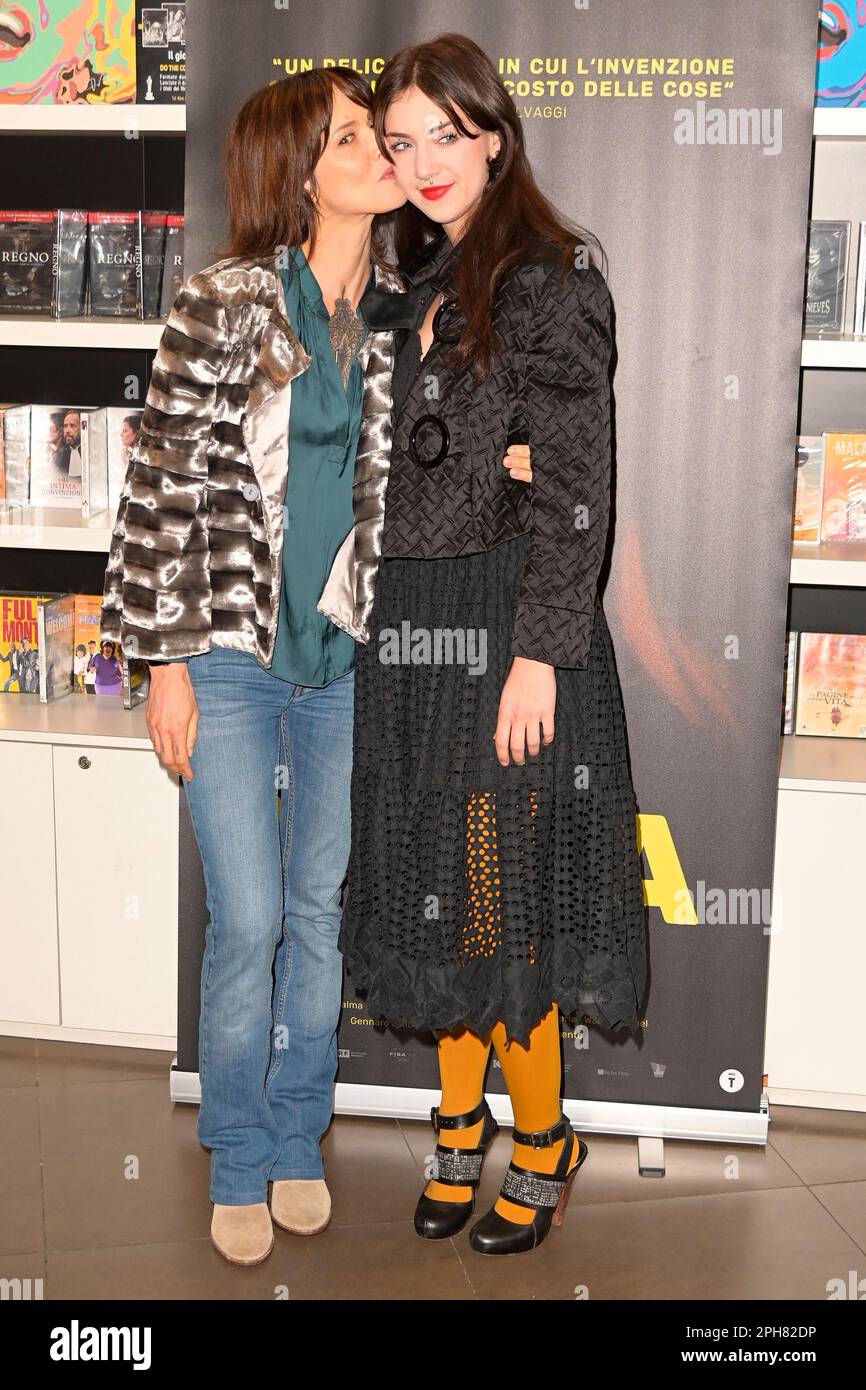 Rome, Italy. 26th Mar, 2023. Asia Argento (l) and Anna Lou Castoldi (r ...