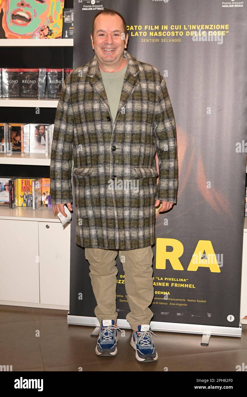 Rome, Italy. 26th Mar, 2023. Fabio Canino attends the premiere of the ...