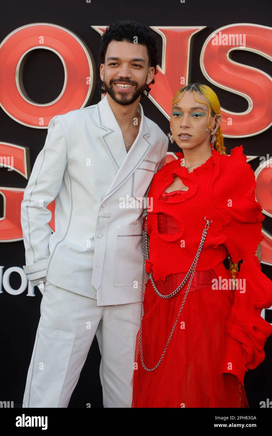 Los Angeles, Ca. 26th Mar, 2023. Justice Smith and Cameo Adele at the ...