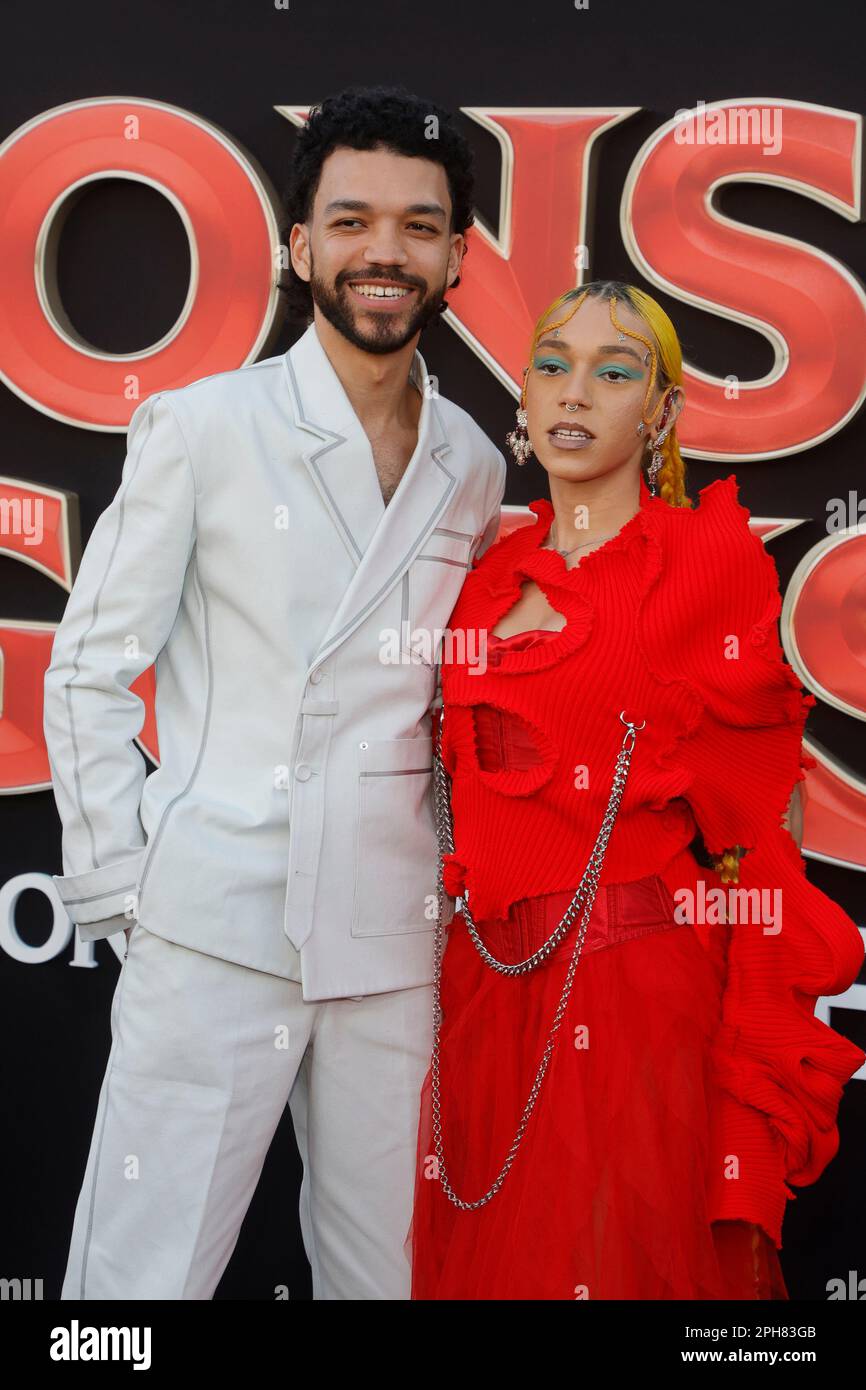 Los Angeles, Ca. 26th Mar, 2023. Justice Smith and Cameo Adele at the ...