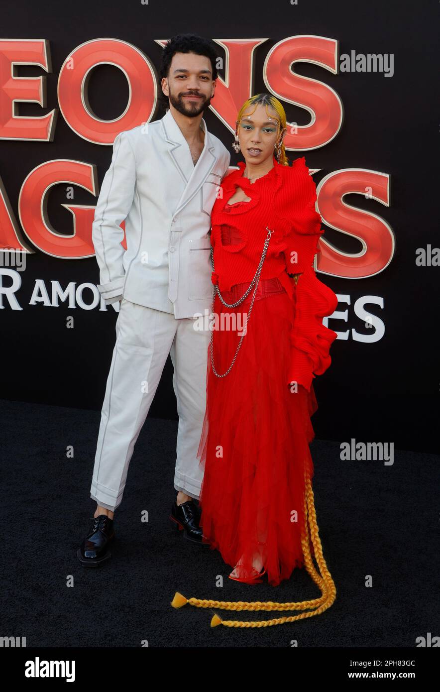 Los Angeles, Ca. 26th Mar, 2023. Justice Smith and Cameo Adele at the ...