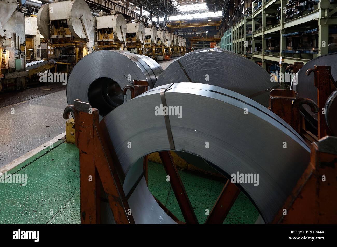 Cold rolled galvanized steel coils for production cars Stock Photo - Alamy