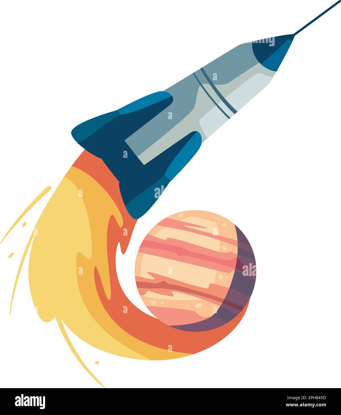 ship flying over the planet Stock Vector Image & Art - Alamy