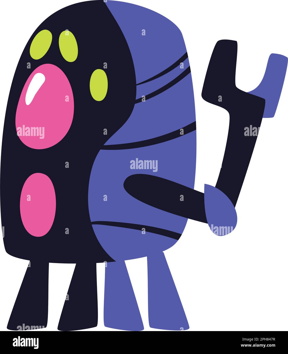 flat robot illustration Stock Vector Image & Art - Alamy