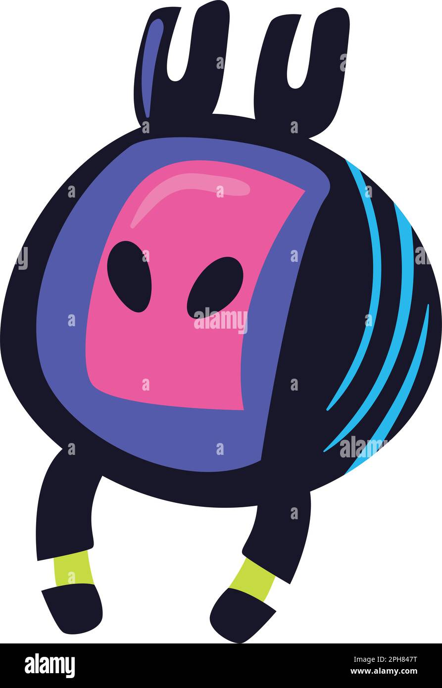 flat purple robot Stock Vector Image & Art - Alamy