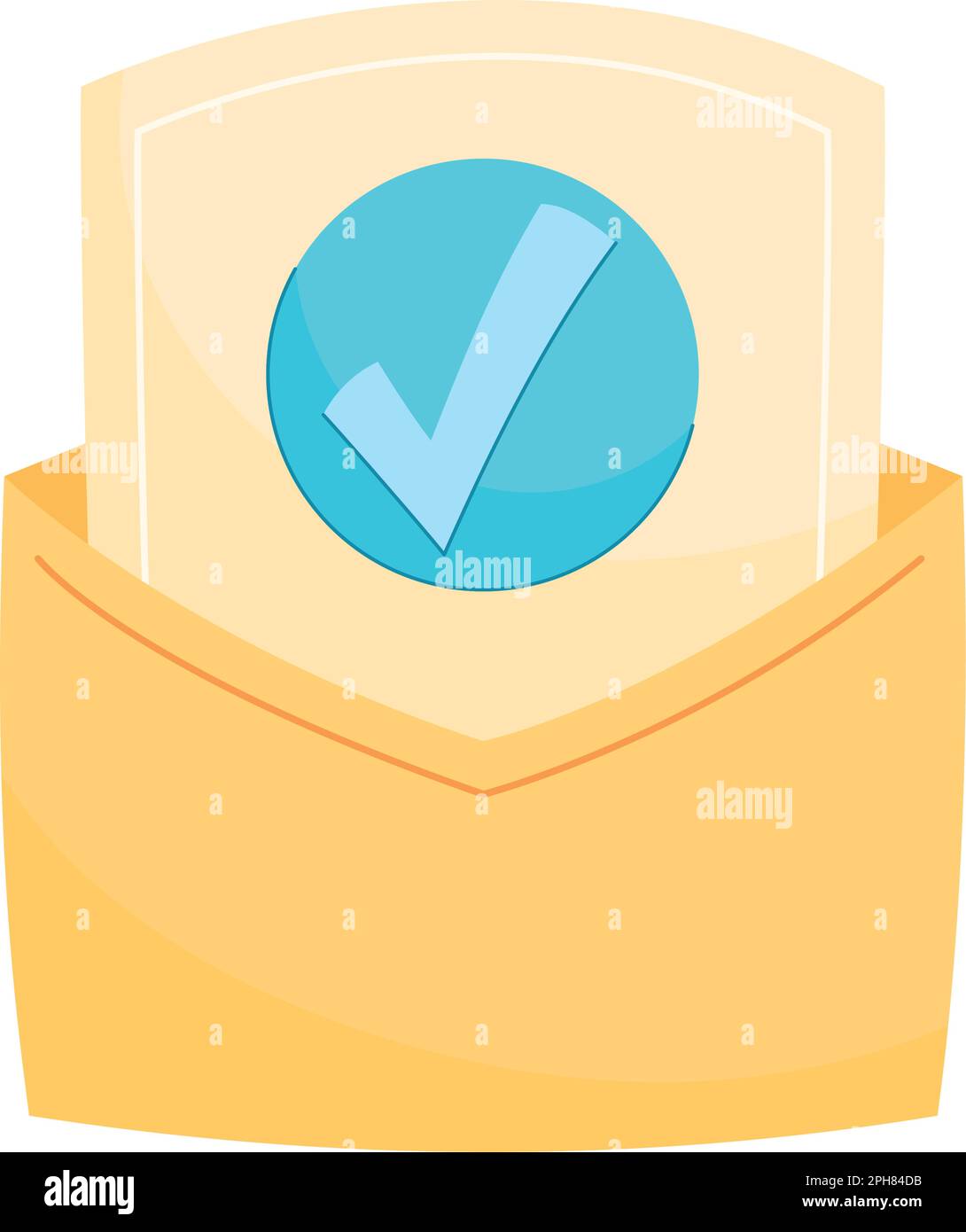 envelope with check symbol icon Stock Vector Image & Art - Alamy
