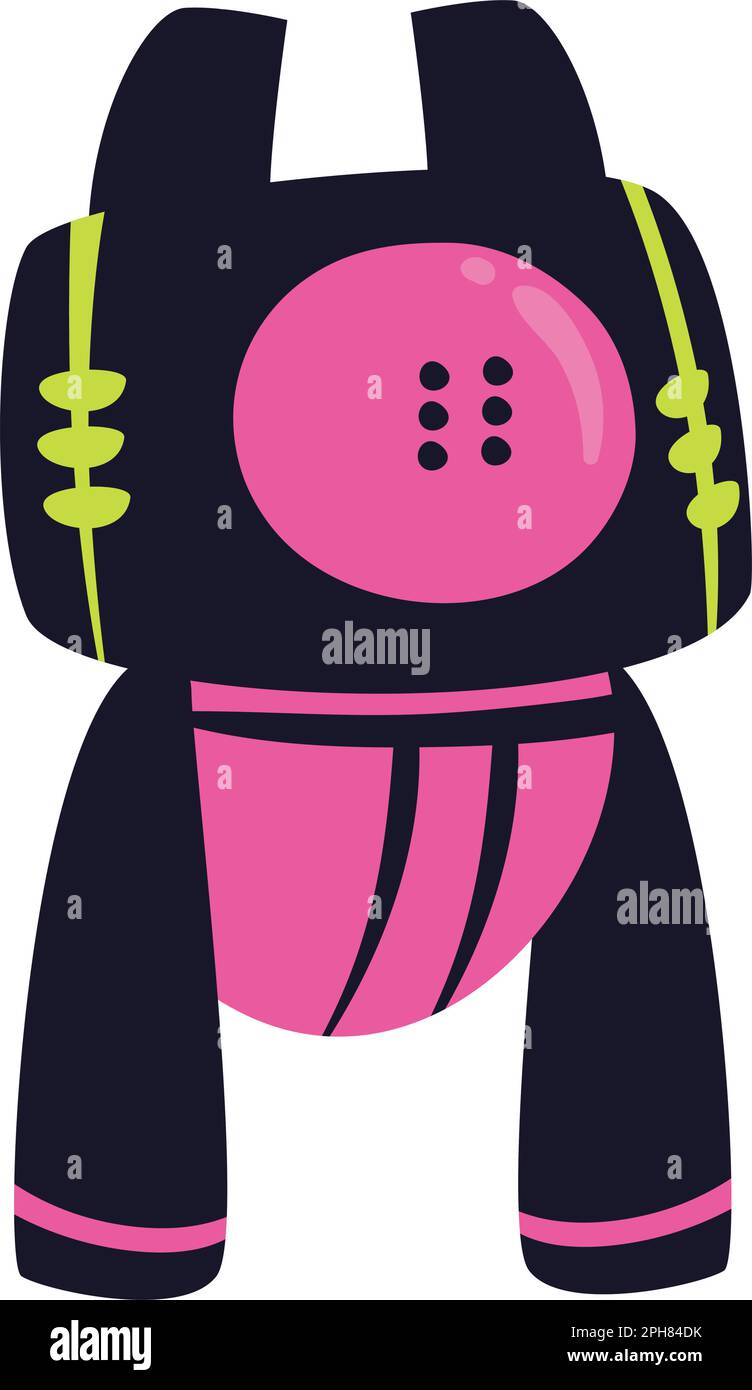 flat pink robot design Stock Vector Image & Art - Alamy