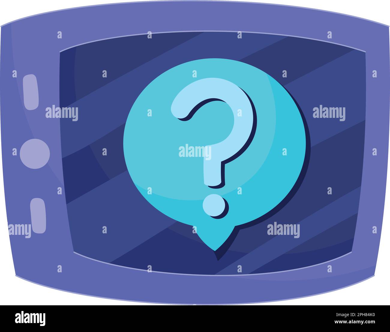 tablet device with question mark icon Stock Vector Image & Art - Alamy