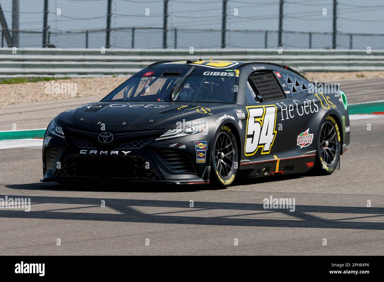 AUSTIN, TX - MARCH 26: Ty Gibbs (#54 Joe Gibbs Racing He Gets us Toyota ...