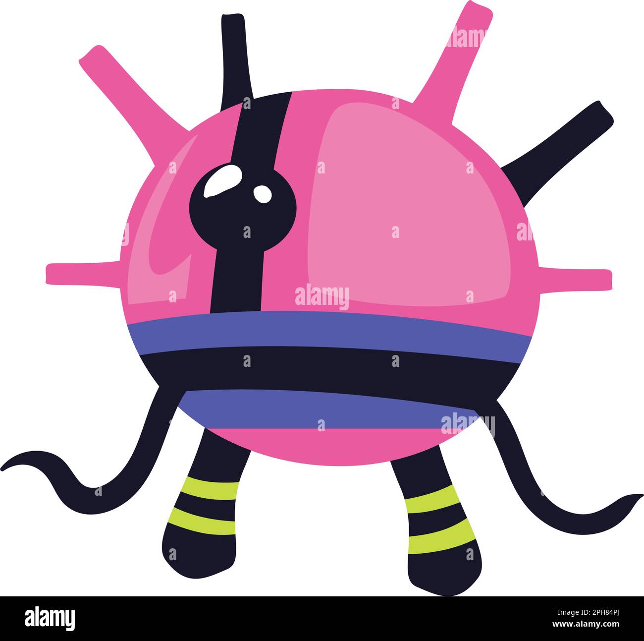 flat purple robot illustration Stock Vector Image & Art - Alamy