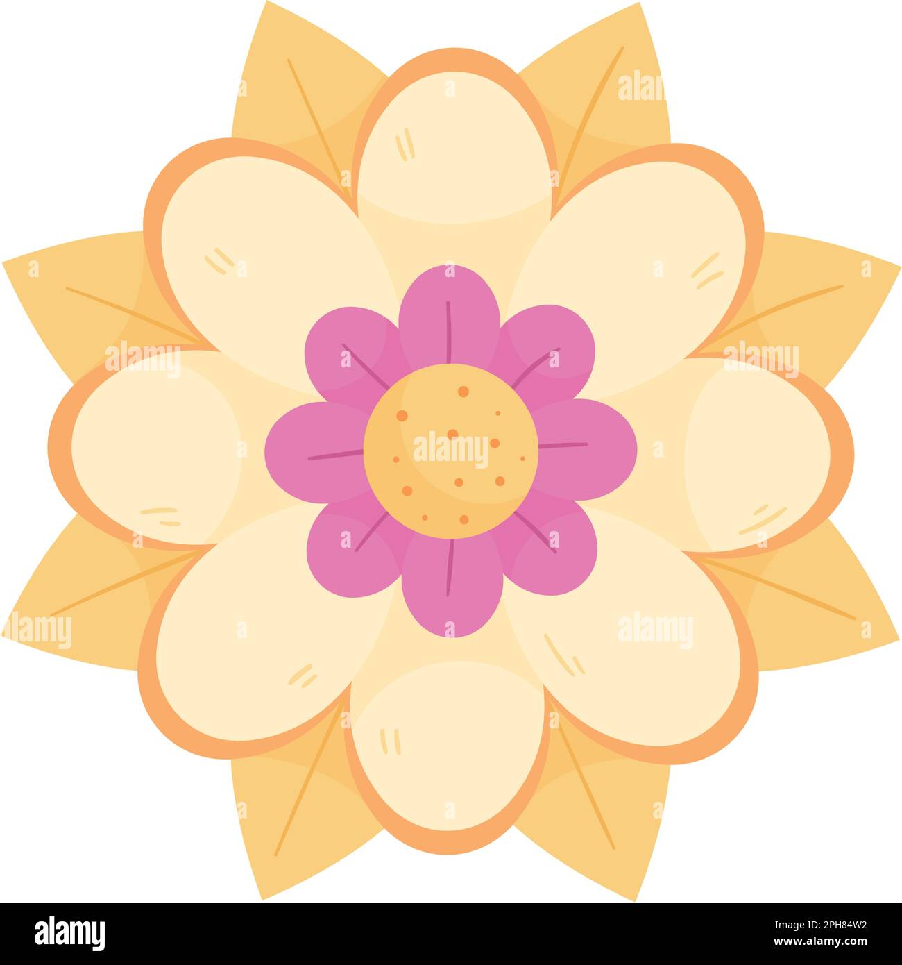 yellow flower garden decoration nature Stock Vector Image & Art - Alamy