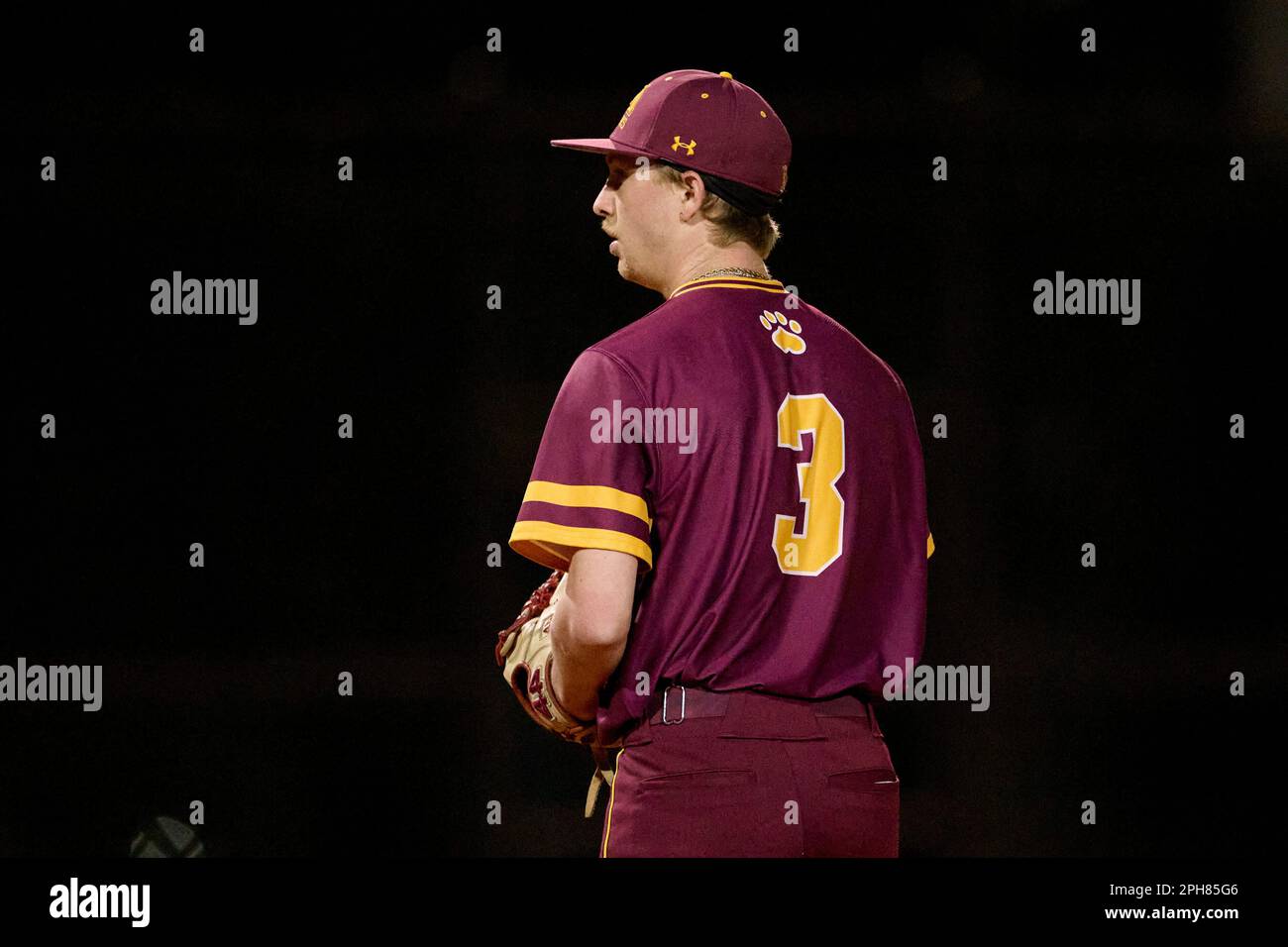 Minnesota Morris Cougars pitcher Brady Kenning (3) during an NCAA ...