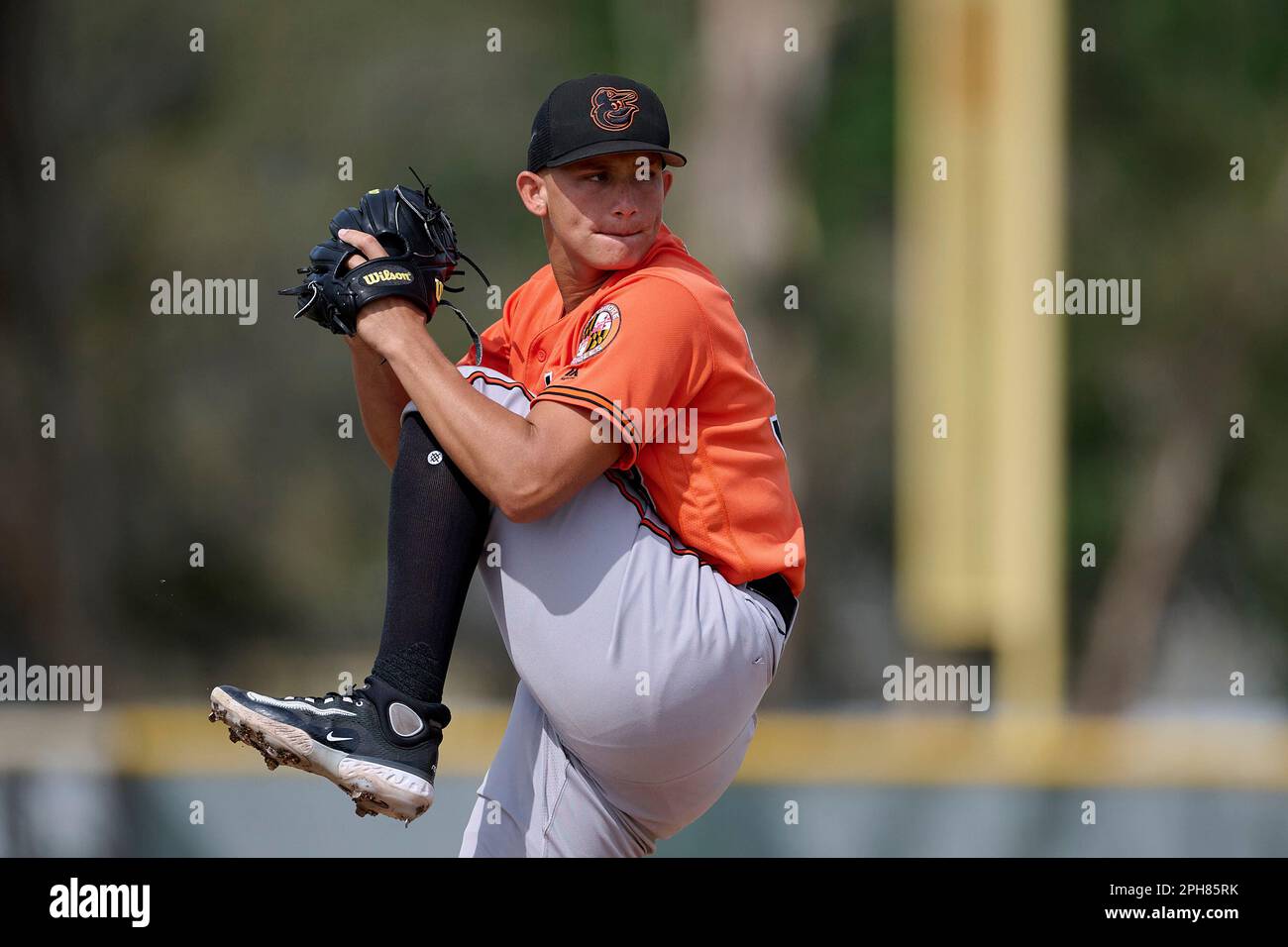 Baltimore Orioles pitcher Juan Nunez (38) during practice on March 18 ...