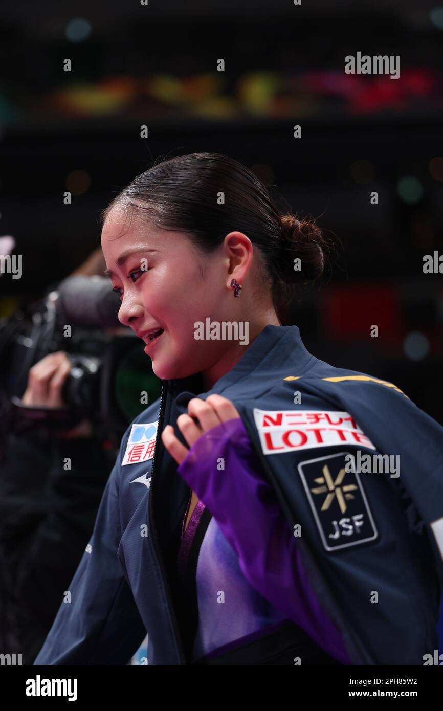 Saitama, Japan. 24th Mar, 2023. Rinka Watanabe (JPN) Figure Skating : ISU World Figure Skating ...