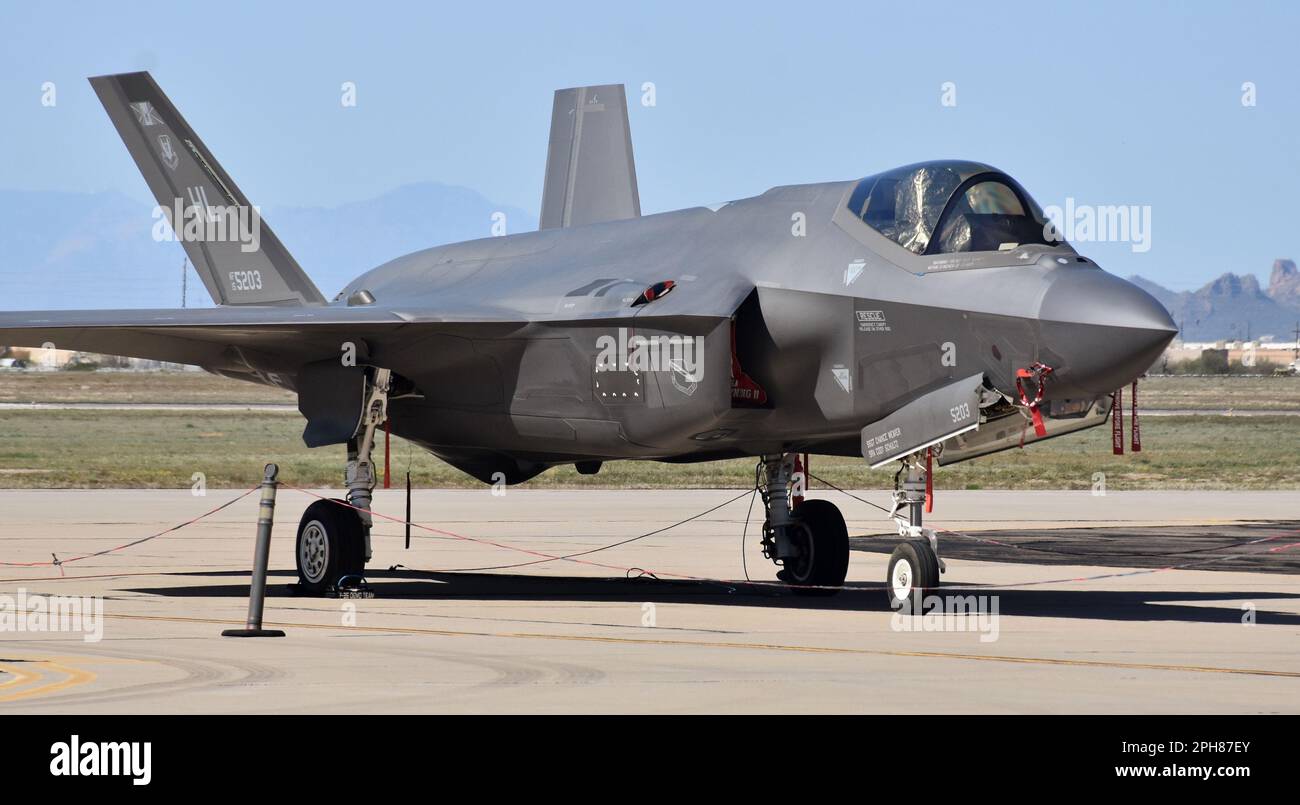 Tucson, AZ, USA - March 25, 2023: A U.S. Air Force F-35 Joint Strike ...