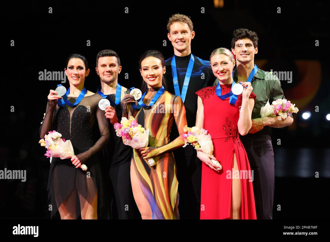 Saitama, Japan. 25th Mar, 2023. (L-R) Charlene Guignard & Marco Fabbri ...