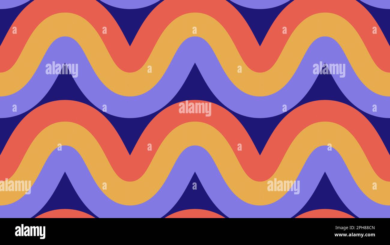 1960s pattern waves hi-res stock photography and images - Alamy