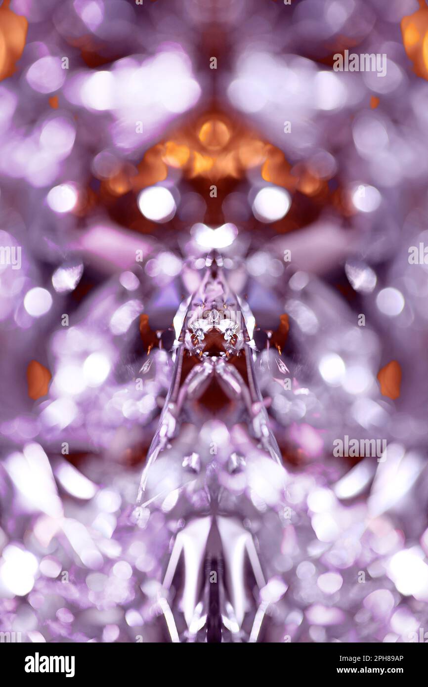 Aluminum crumbled paper crazy abstract close up psycho colorful ...