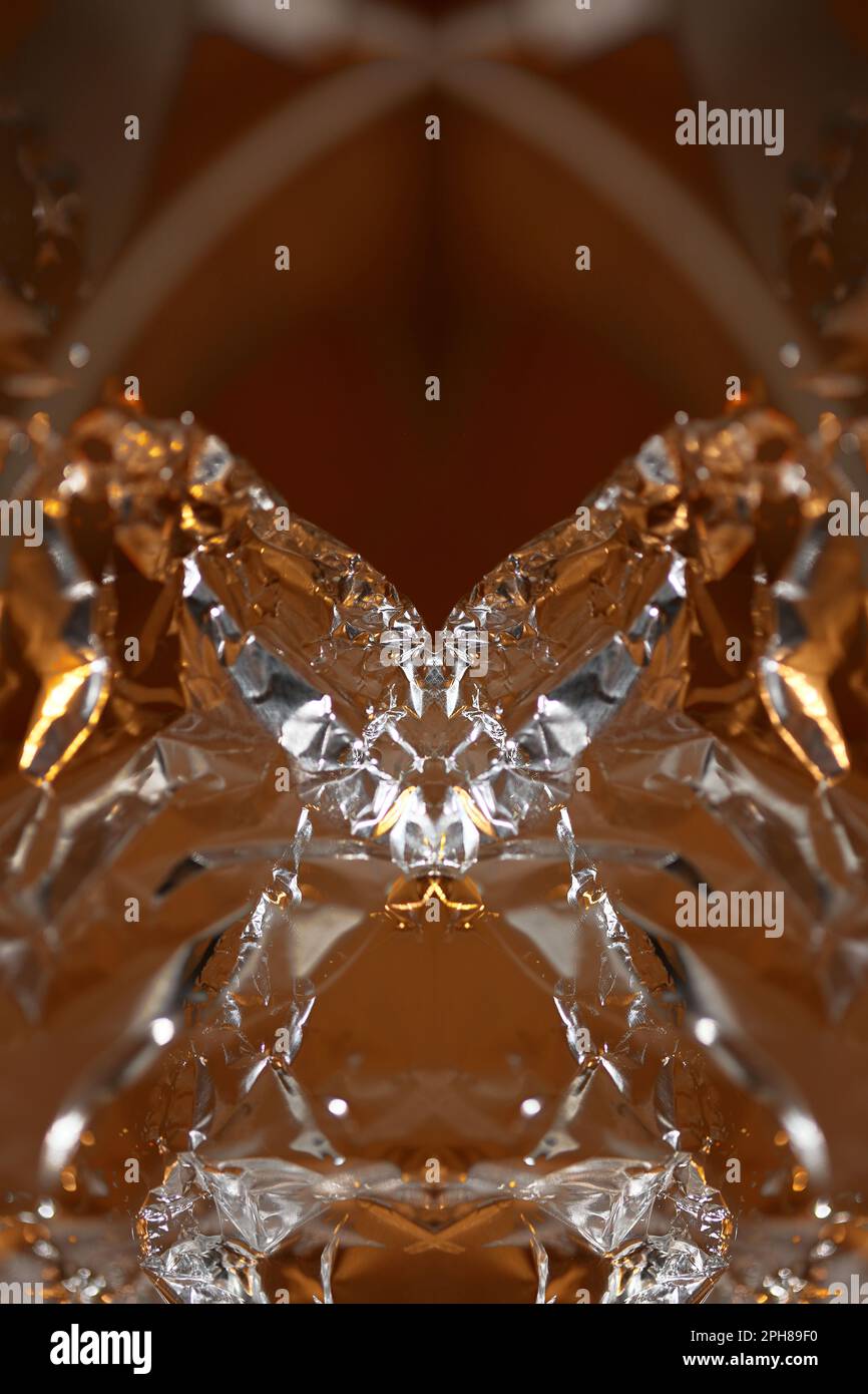 Aluminum colorful paper crazy abstract close up psycho colorful ...