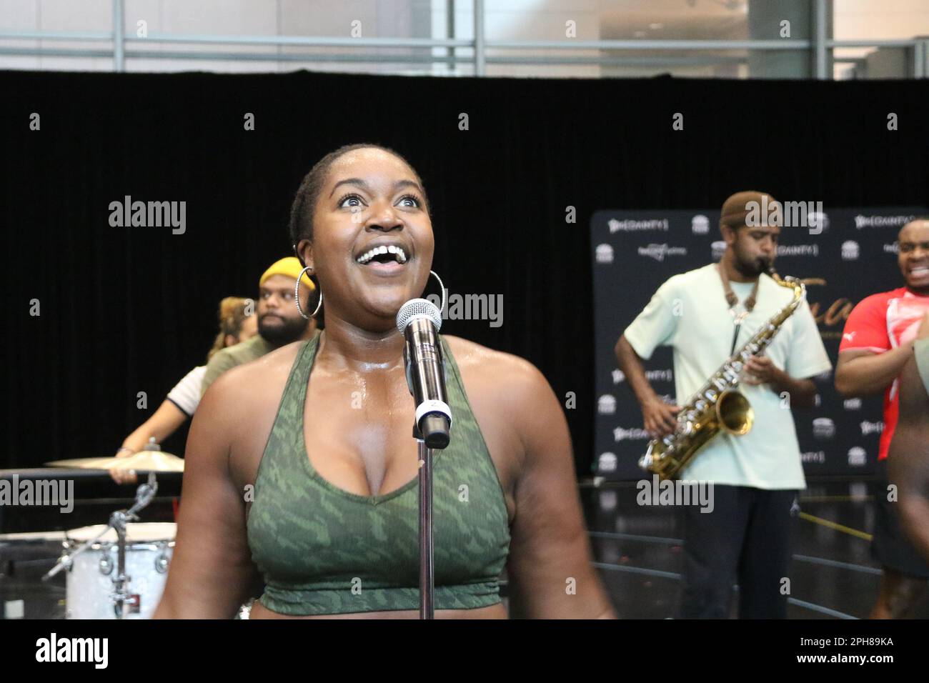 Sydney, Australia. 27th March 2023. First look at rehearsals for Tina - The Tina Turner Musical ...