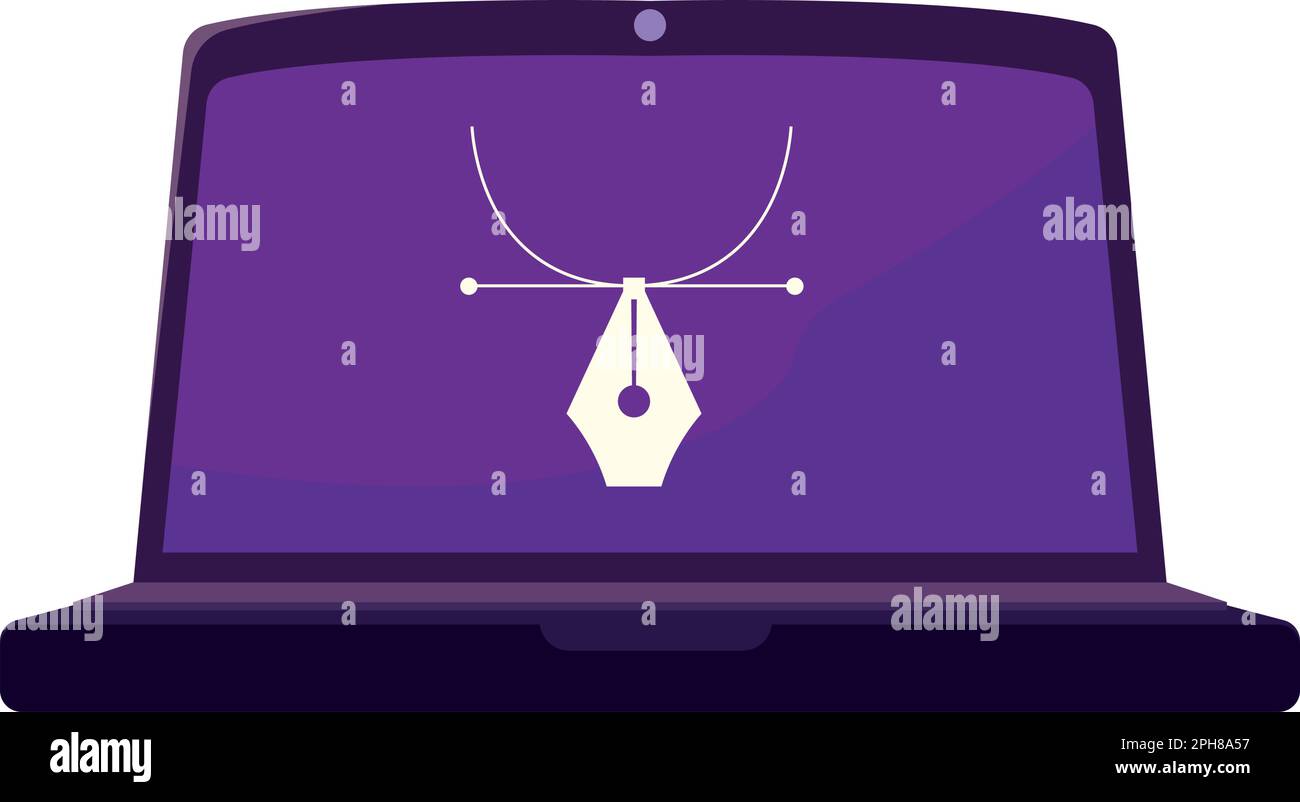 purple laptop design Stock Vector Image & Art - Alamy