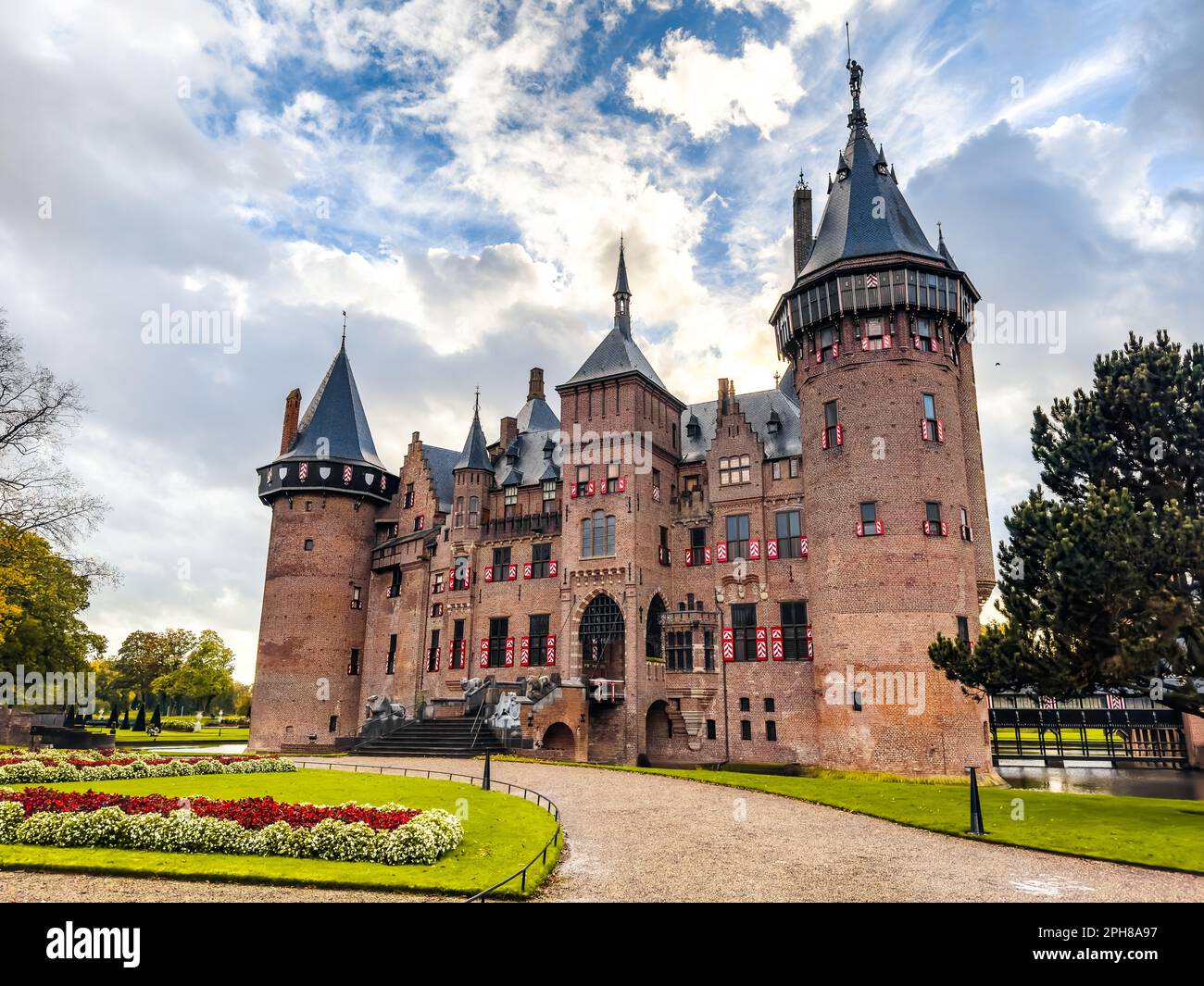 Castle De Haar or Kasteel de haar in Utrecht, Netherlands Stock Photo ...