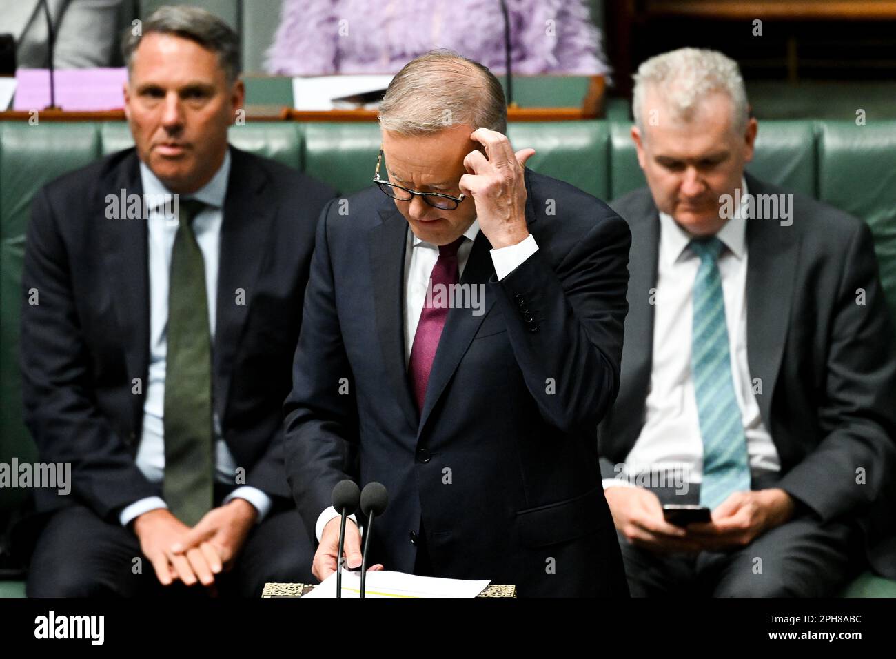 Australian Prime Minister Anthony Albanese speaks during Question Time ...