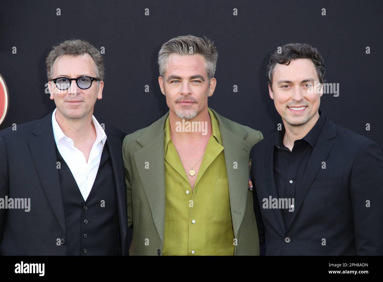 Los Angeles, USA. 26th Mar, 2023. Jonathan Goldstein, Chris Pine, John ...
