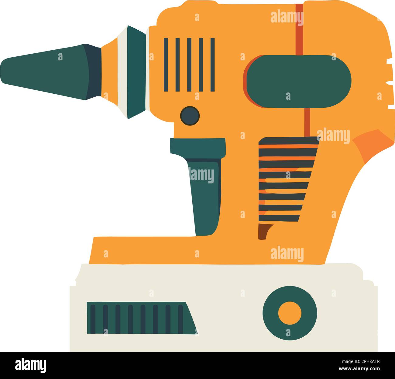 yellow nail gun design Stock Vector Image & Art - Alamy
