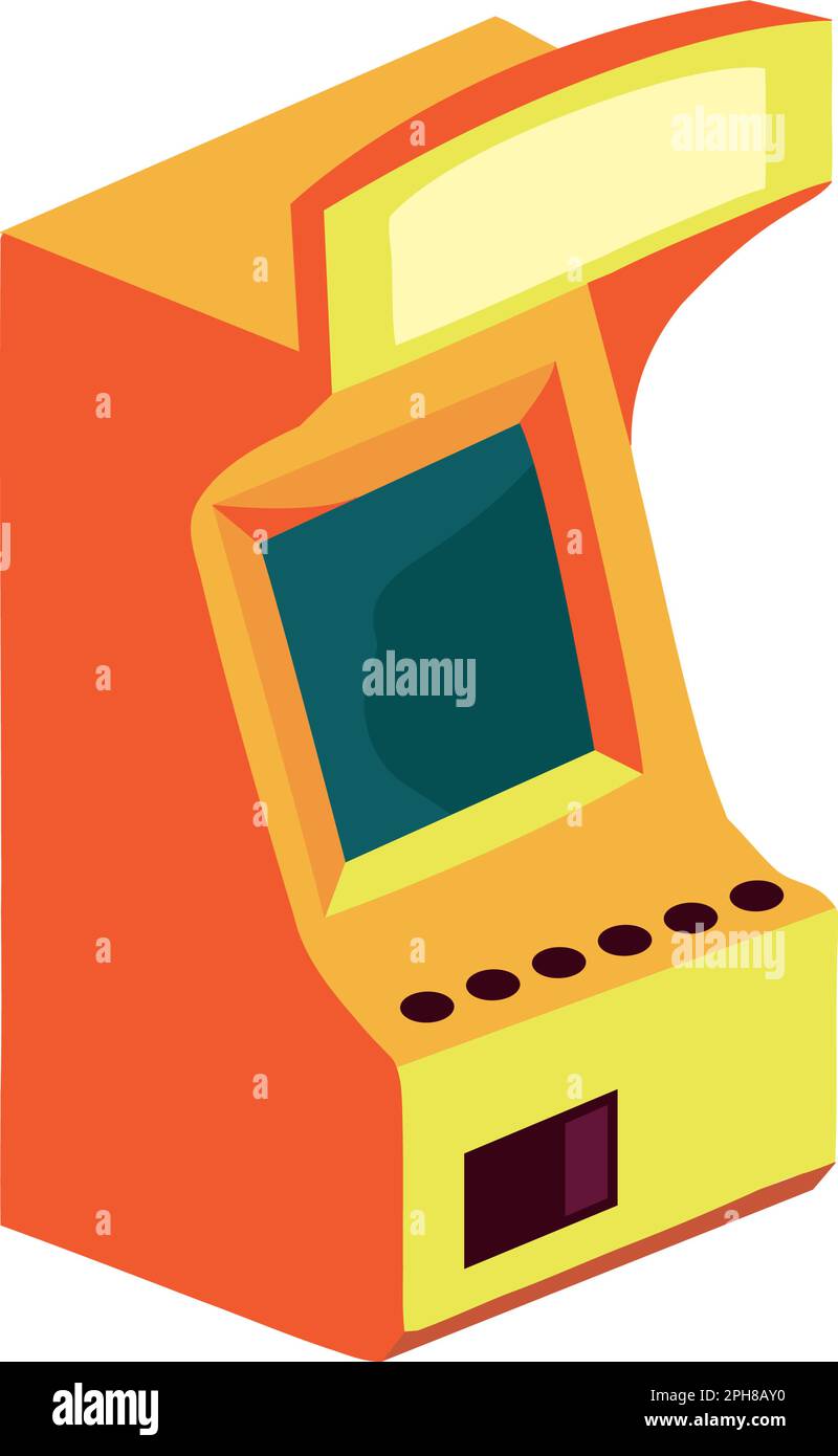 yellow arcade machine Stock Vector Image & Art - Alamy