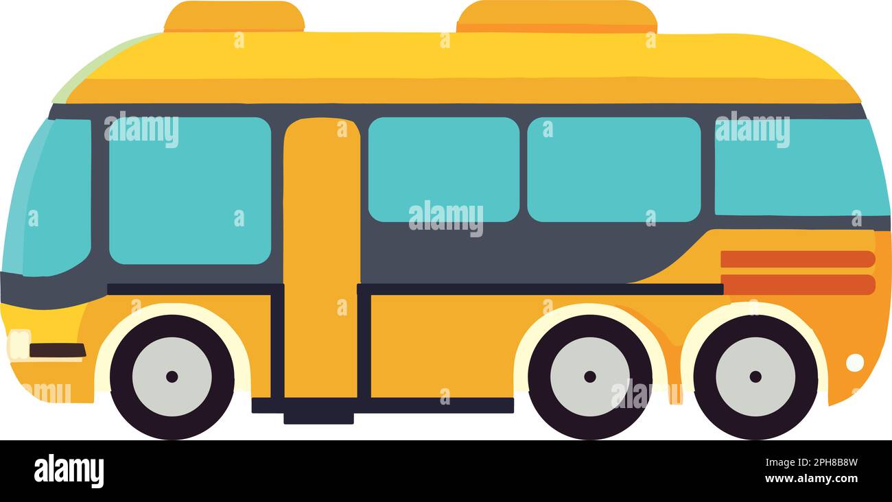 yellow bus illustration Stock Vector Image & Art - Alamy