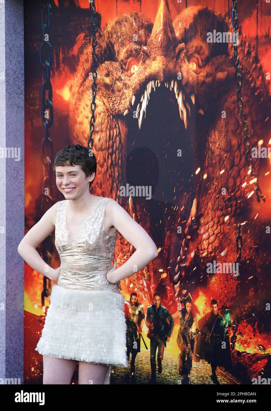 Sophia Lillis arrives at the Los Angeles premiere of "Dungeons and ...