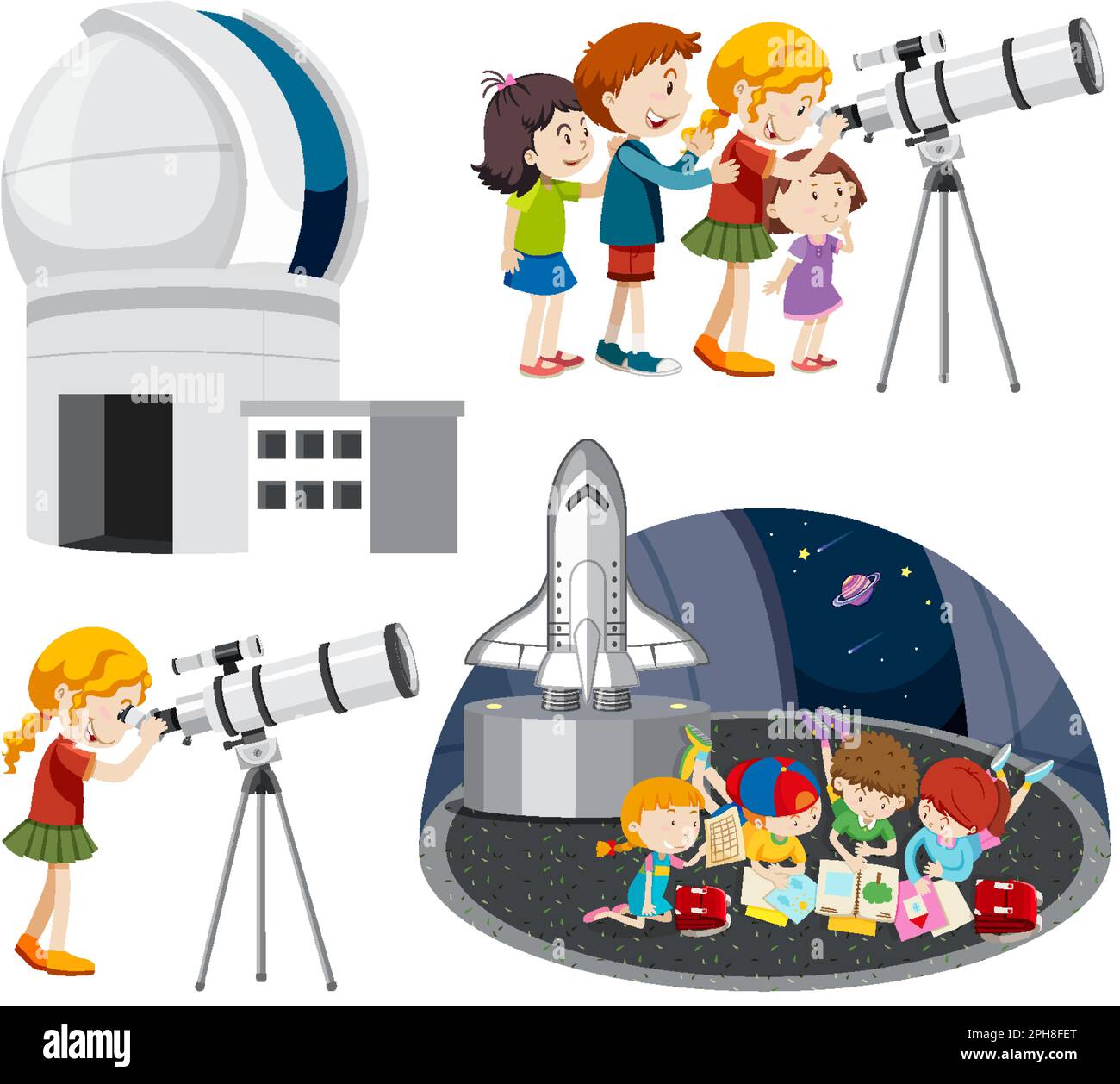 Stargazing planets scientific Stock Vector Images - Alamy