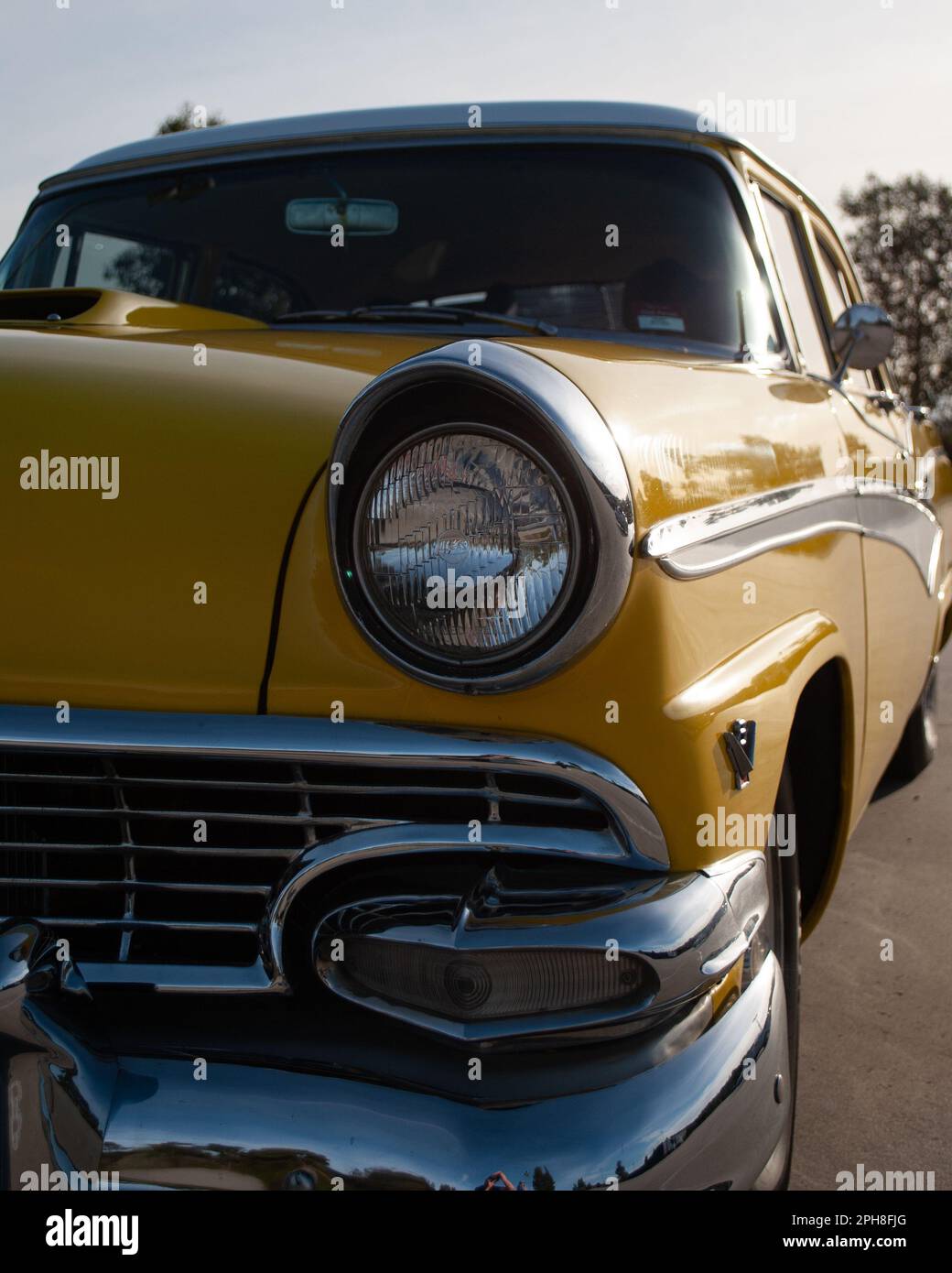 Beautiful yellow ford shot with18-55mm Stock Photo - Alamy