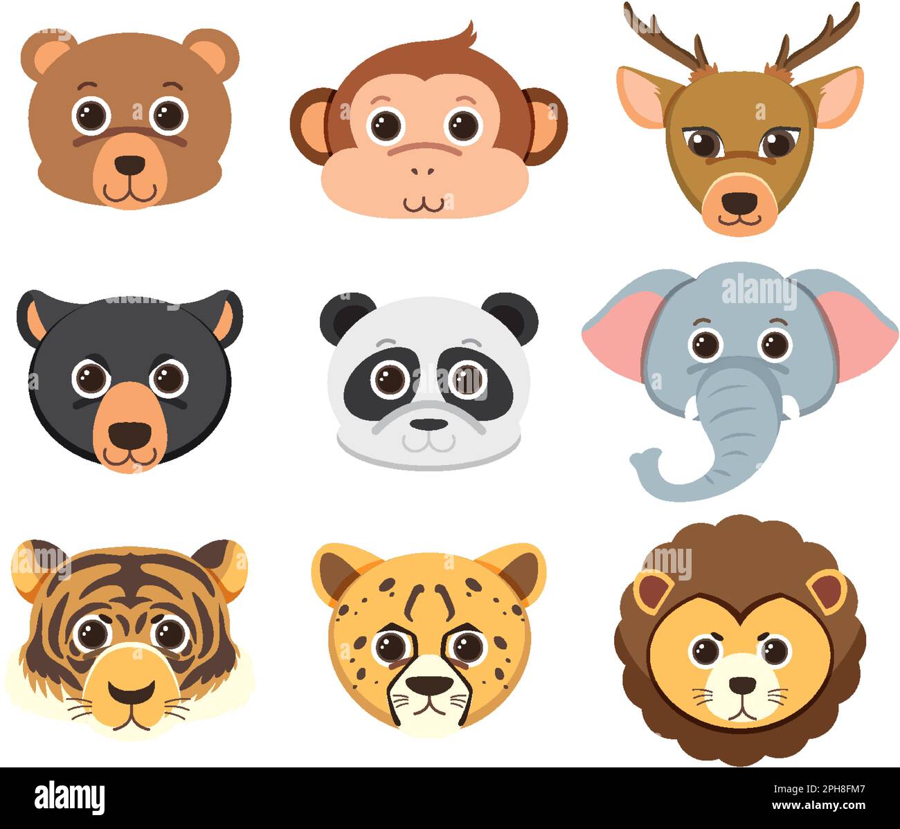 Cheetah face head mouth Cut Out Stock Images & Pictures - Alamy