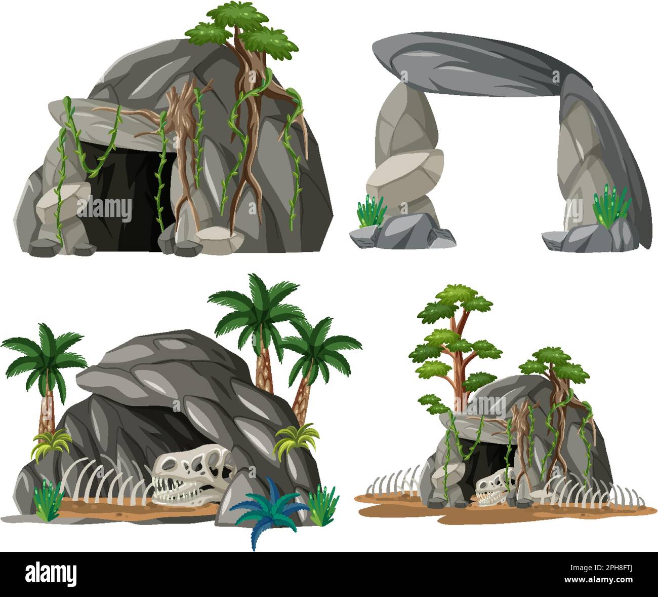 Island Cave Clip Art