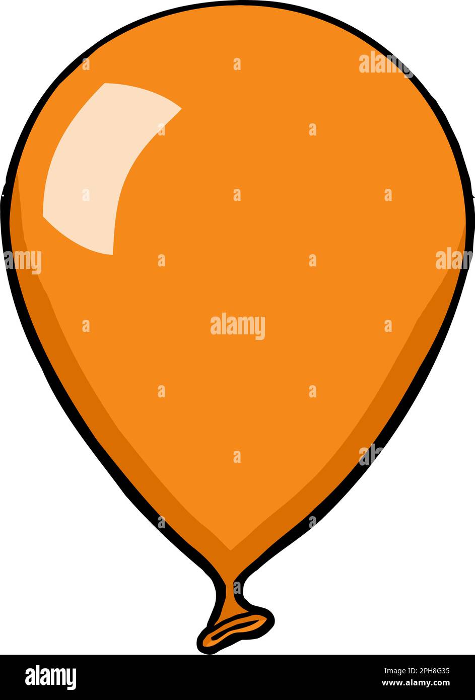 orange balloon floating Stock Vector Image & Art - Alamy