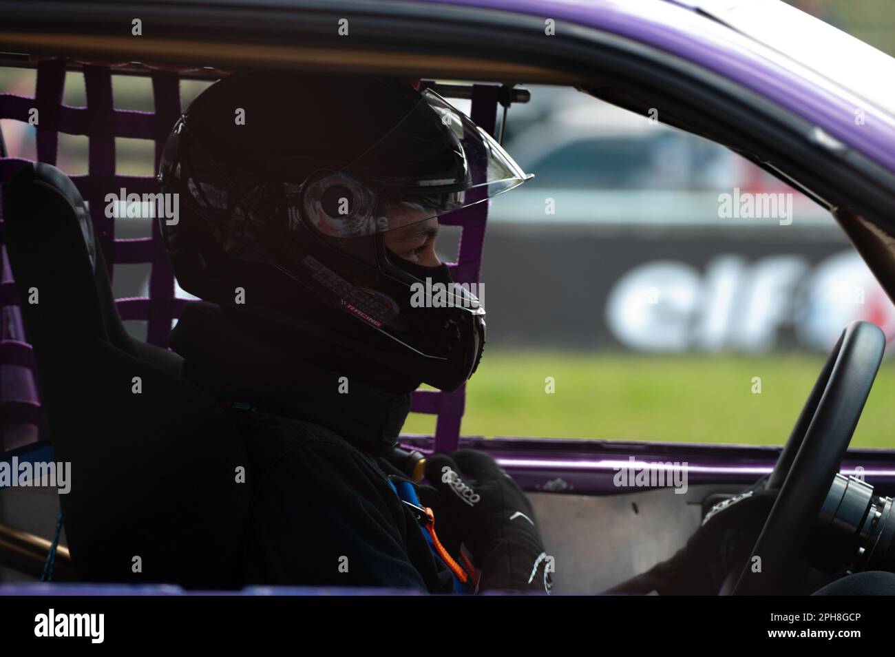 Bogota, Colombia. 26th Mar, 2023. Drivers take part in the starting ...
