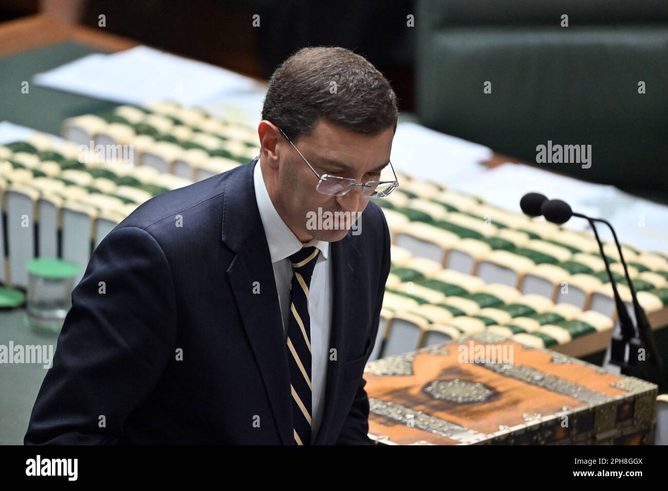 Shadow Attorney-General Julian Leeser during Question Time in the House ...