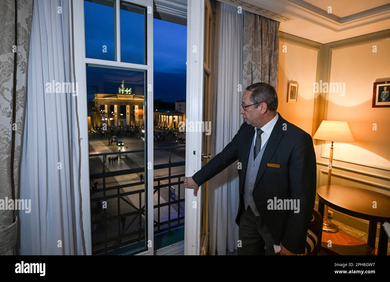 Berlin, Germany. 16th Mar, 2023. Butler Ricardo Dürner stands in the ...