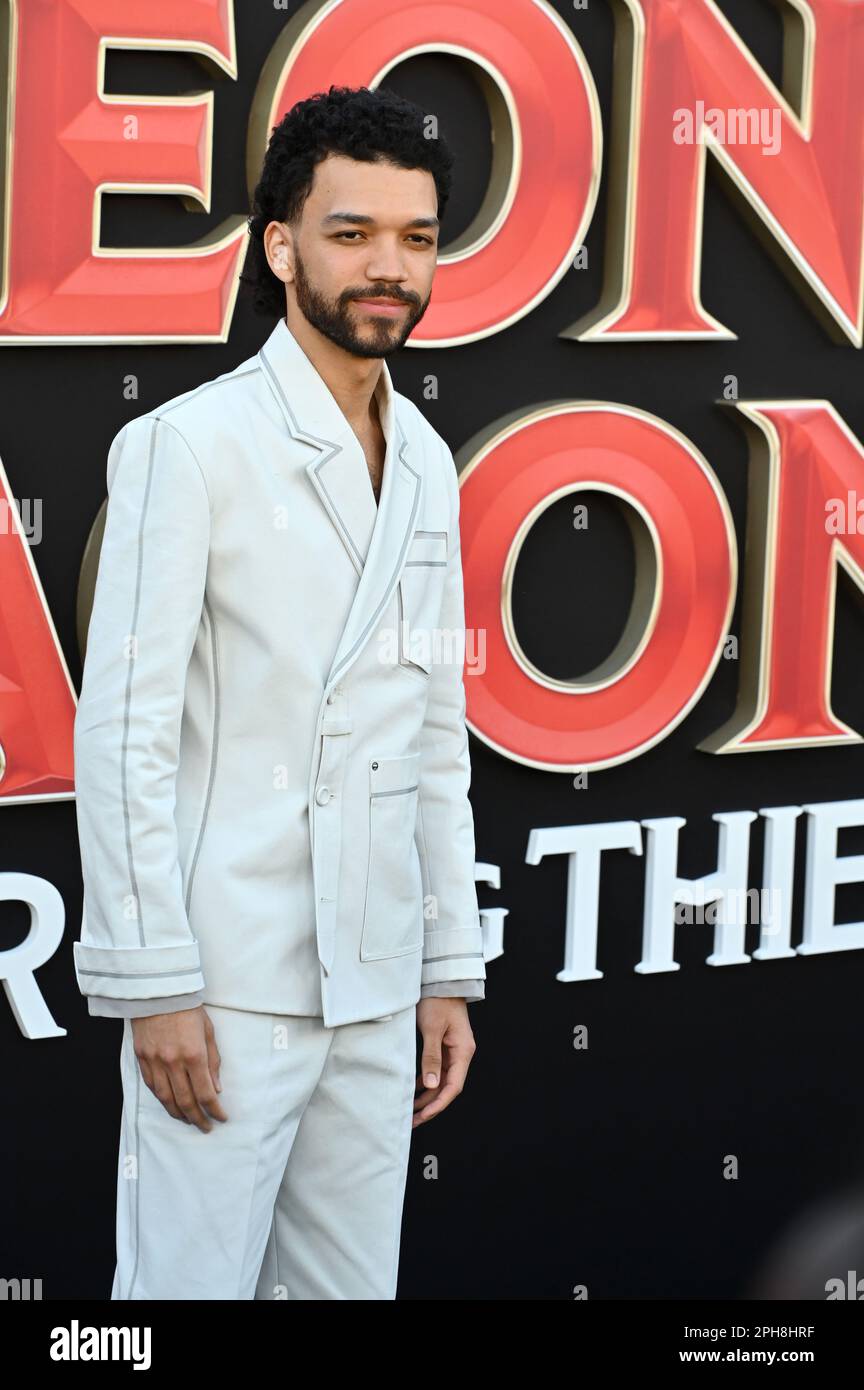 Los Angeles, USA. 26th Mar, 2023. Justice Smith at the premiere for ...