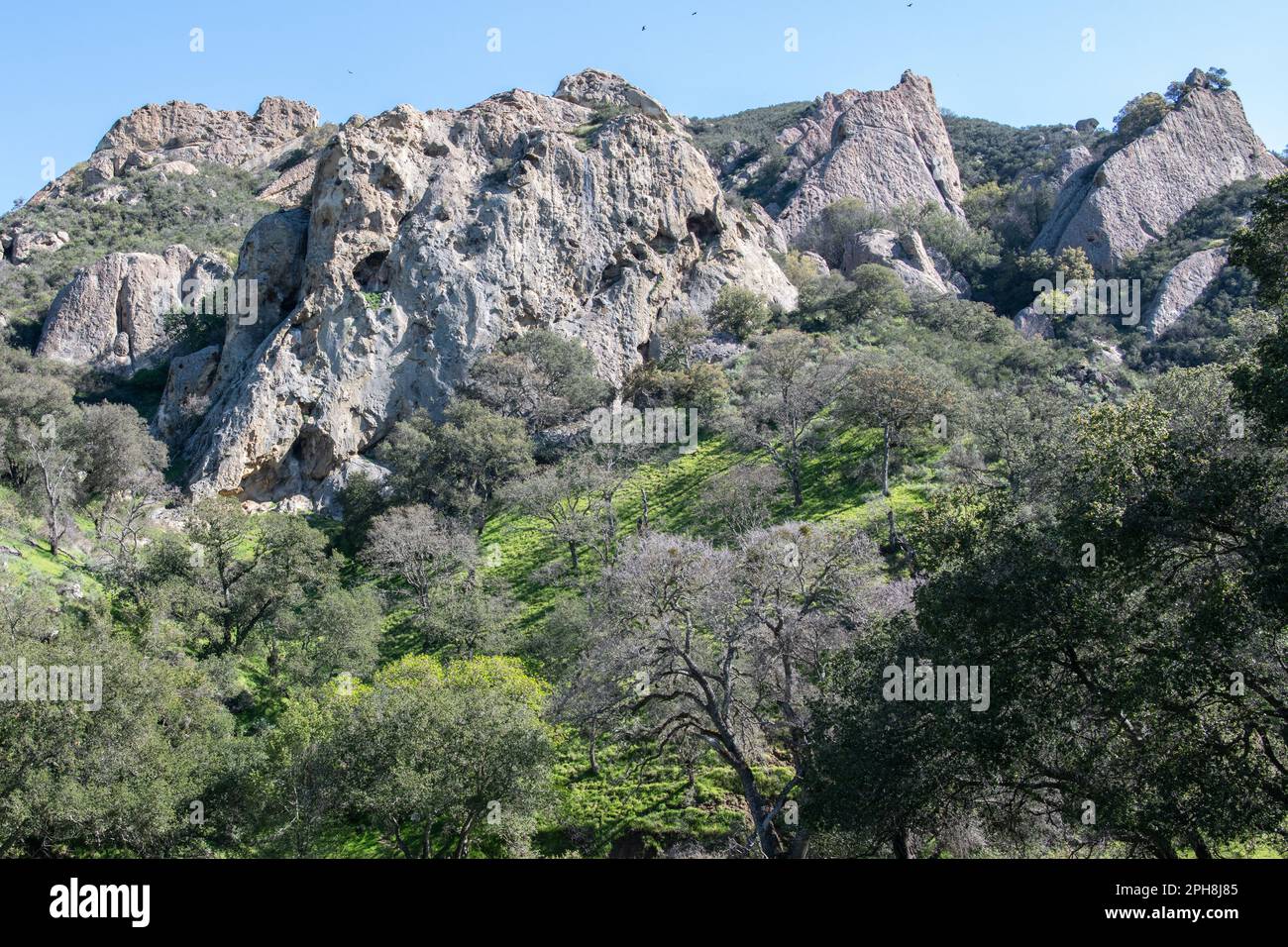 The rock formations at castle rock regional recreation area in the ...