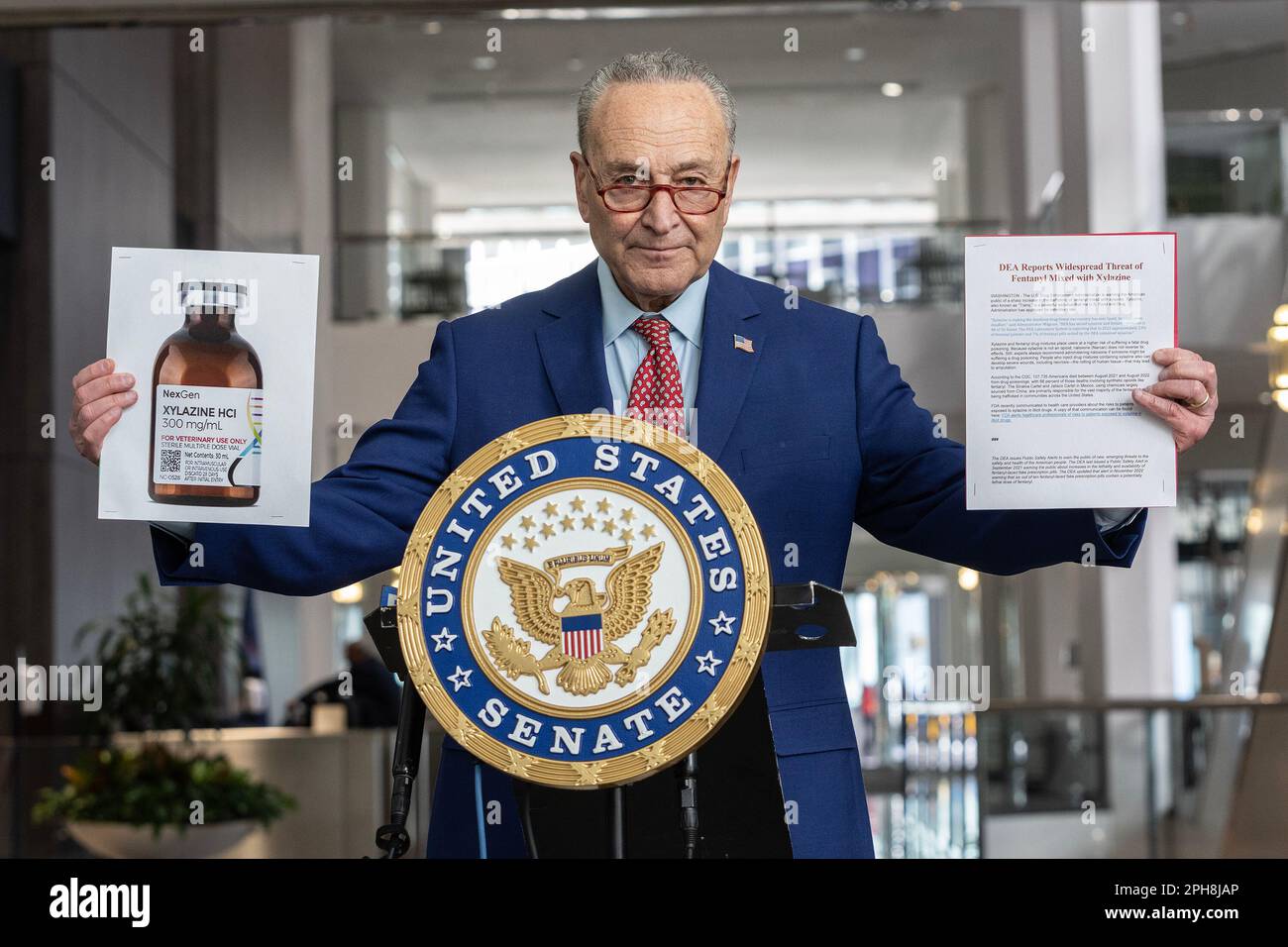 New York, New York, USA. 26th Mar, 2023. U. S. Senator Charles Schumer ...
