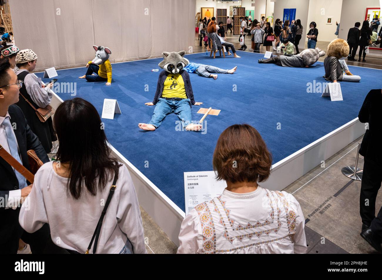 Hong Kong, China. 24th Mar, 2023. Visitors and collectors view the ...