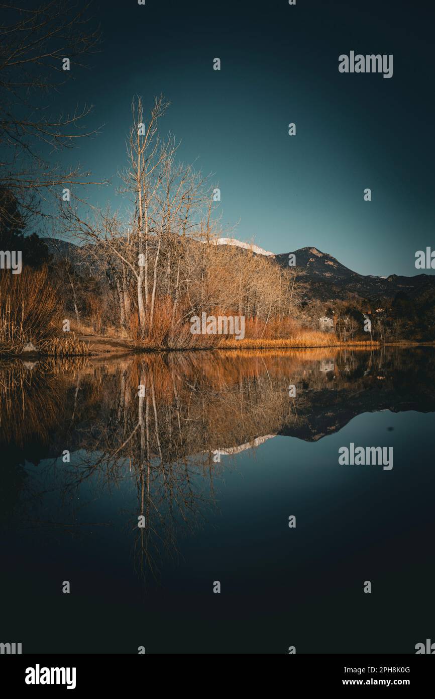 Reflection on the lake Stock Photo - Alamy