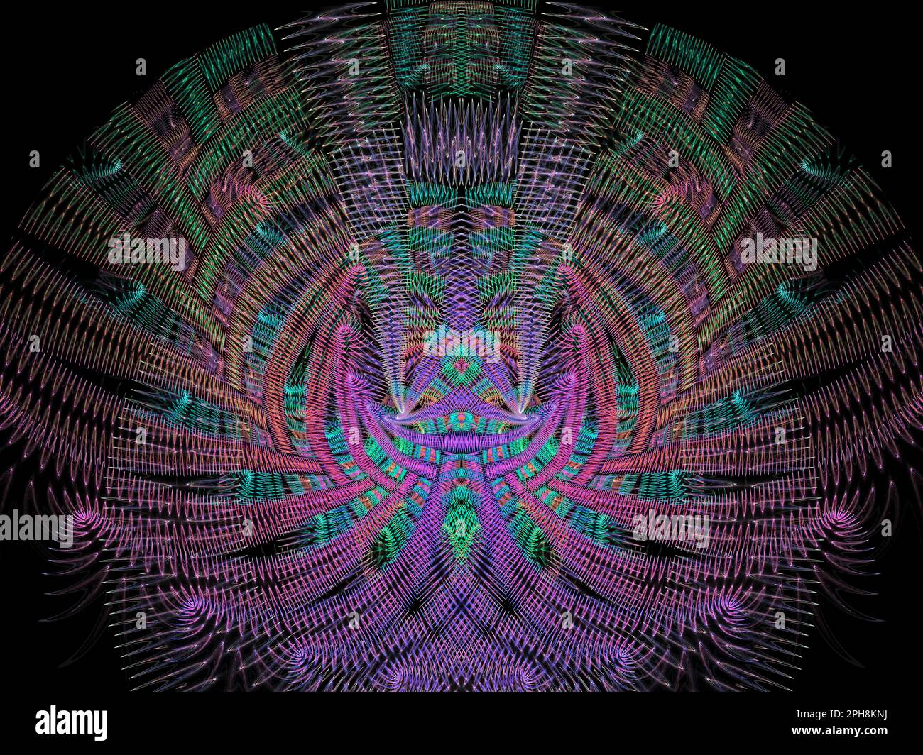 Complex Fractal Art Design Inspired By The Band Tool Stock Photo - Alamy