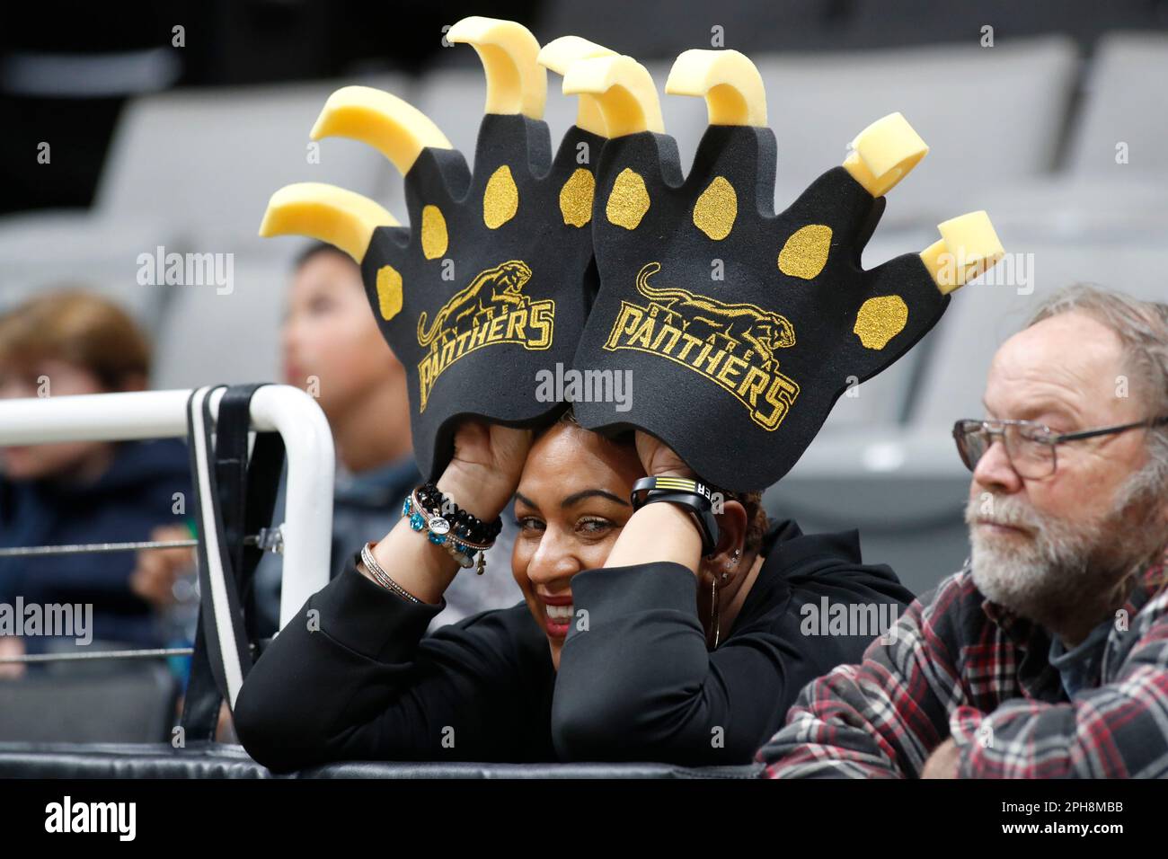 San Jose, California, USA. 26th Mar, 2023. Bay Area Panthers fans with ...