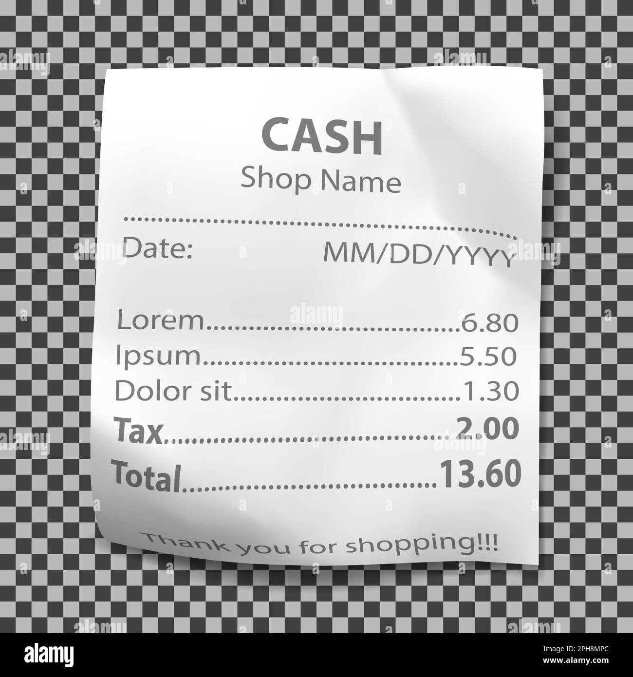 Invoice would change Stock Vector Images - Alamy