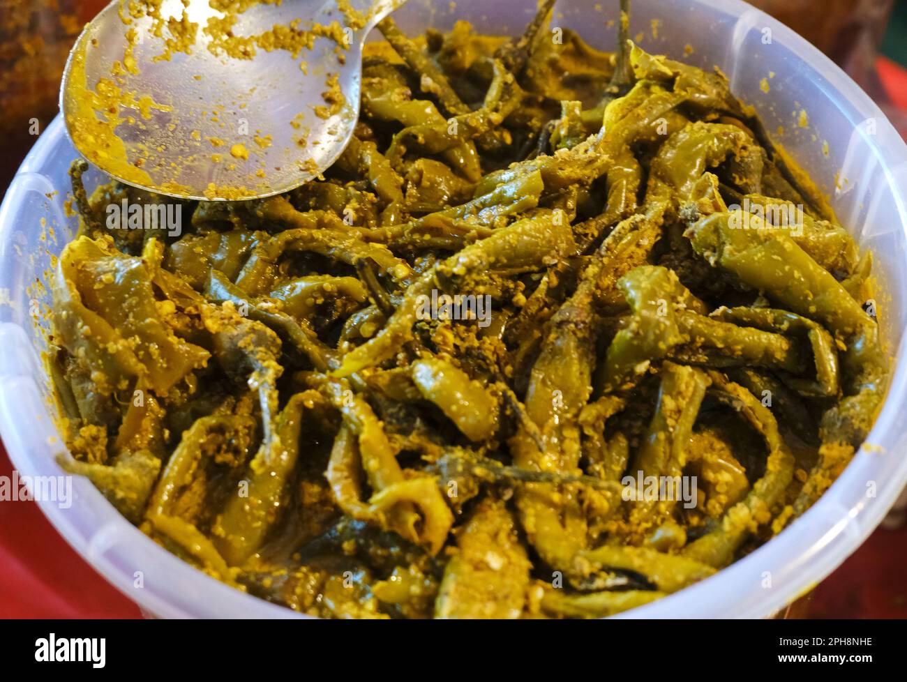 Indian home made spicy pickle background, Marinated food Stock Photo ...